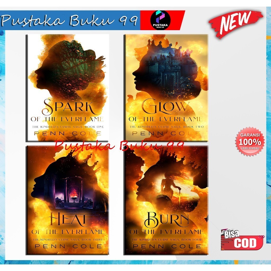 Jual Spark of the Everflame, Glow, Heat, Burn (The Kindred's Curse Saga ...