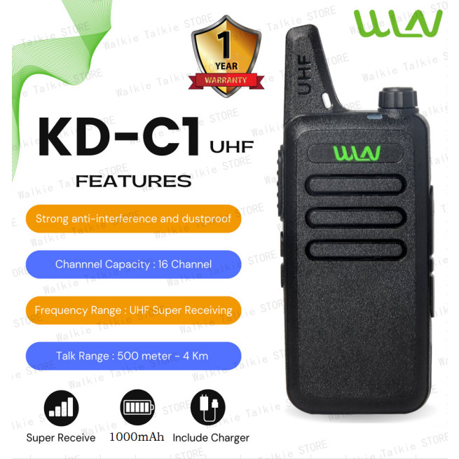 Jual HT WLN C1 Asli Walkie Talkie UHF Handy Talky Two way Radio C1 400 ...
