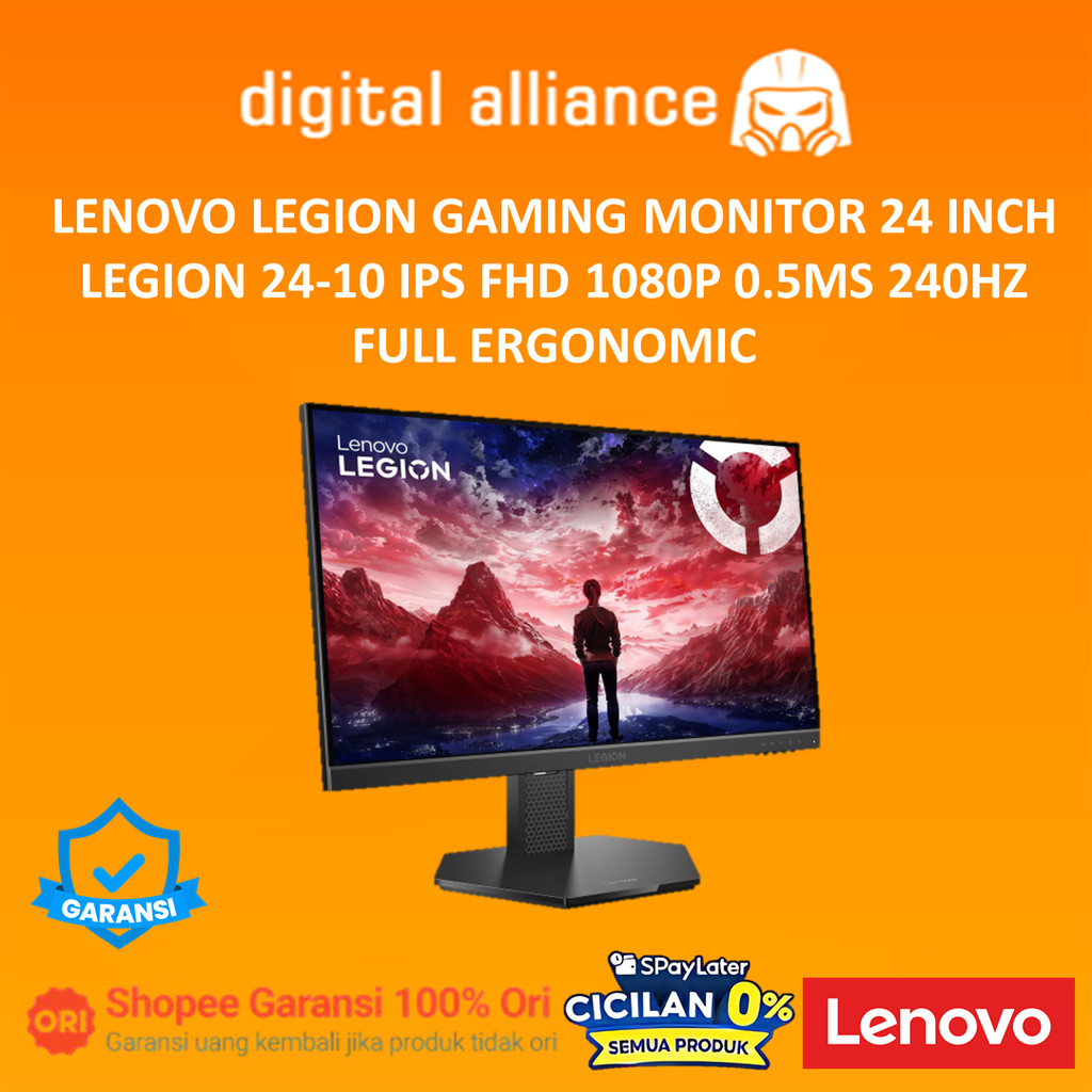 Jual LENOVO LEGION GAMING MONITOR 24 INCH LEGION 24-10 IPS FHD 1080P 0 ...