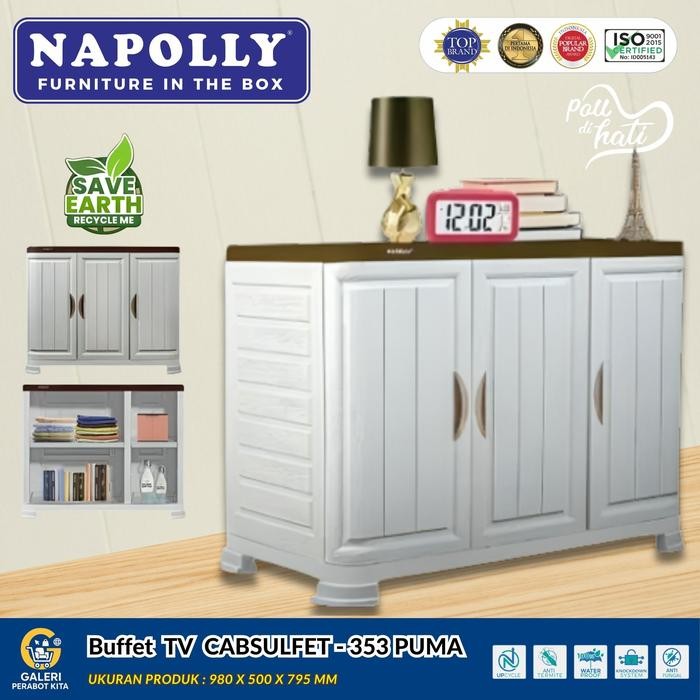 Jual BUFFET TV 3 Pintu Napolly-CABSULFET 353 PUMA | Shopee Indonesia