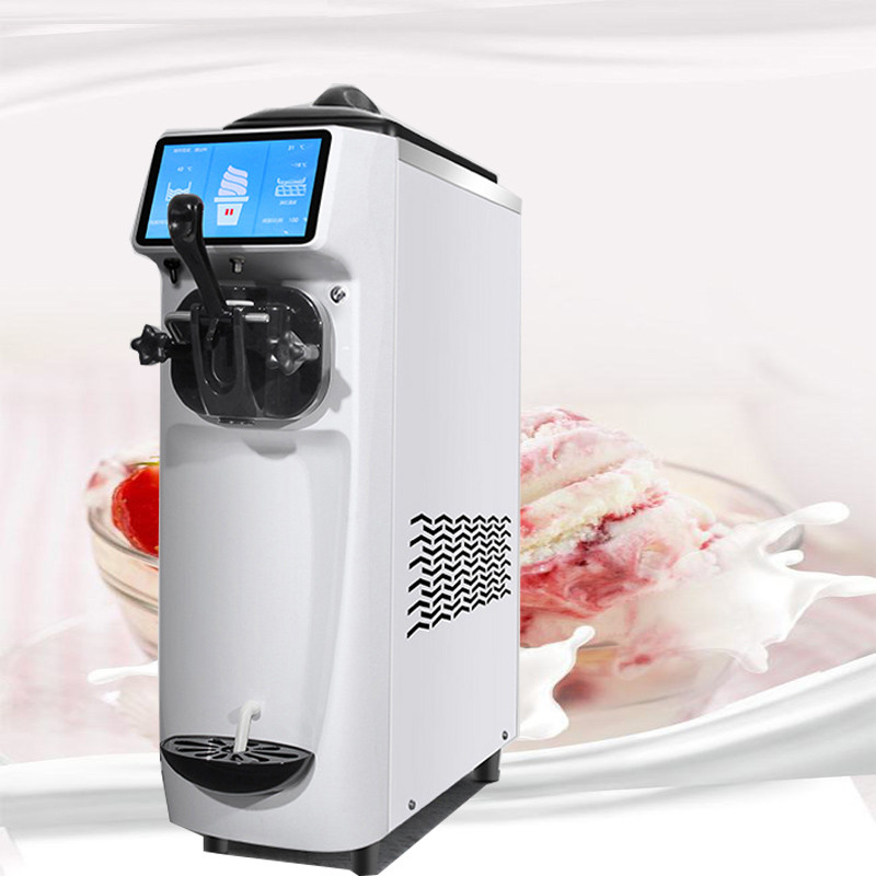Jual 12-16L/H Ice cream maker Pre-cooling Ice cream mahine 1050W Commercial Single flavor Yogurt ...