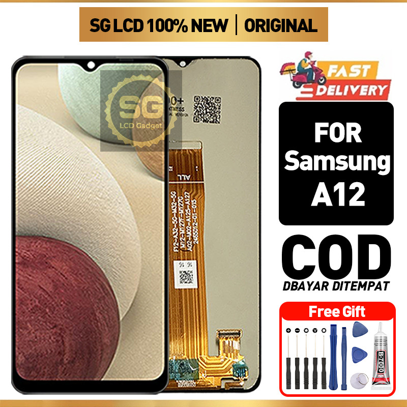 Jual SG LCD for Samsung A12 Fullset hp layar Touchscreen murah For ...