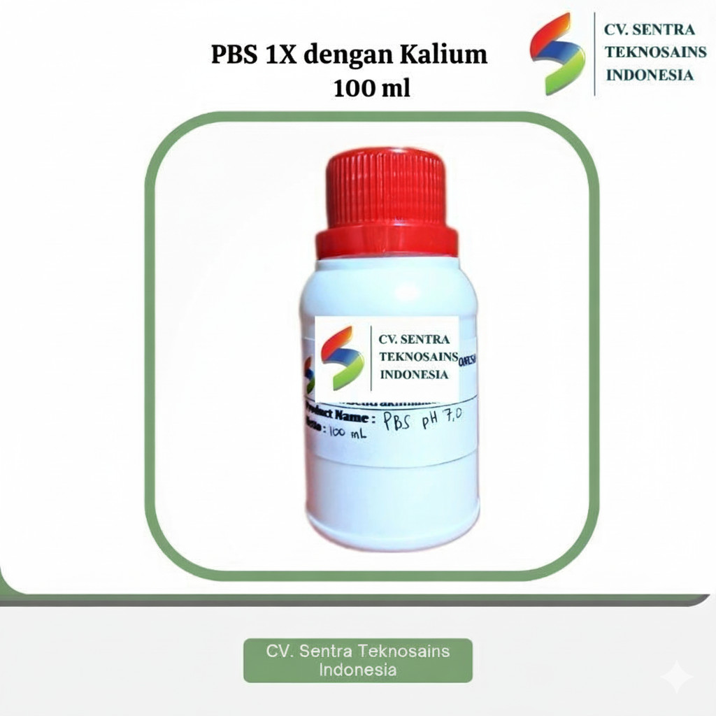 Jual Larutan PBS 1X pH 7.4 100 mL dengan Kalium – Buffer Fosfat untuk ...