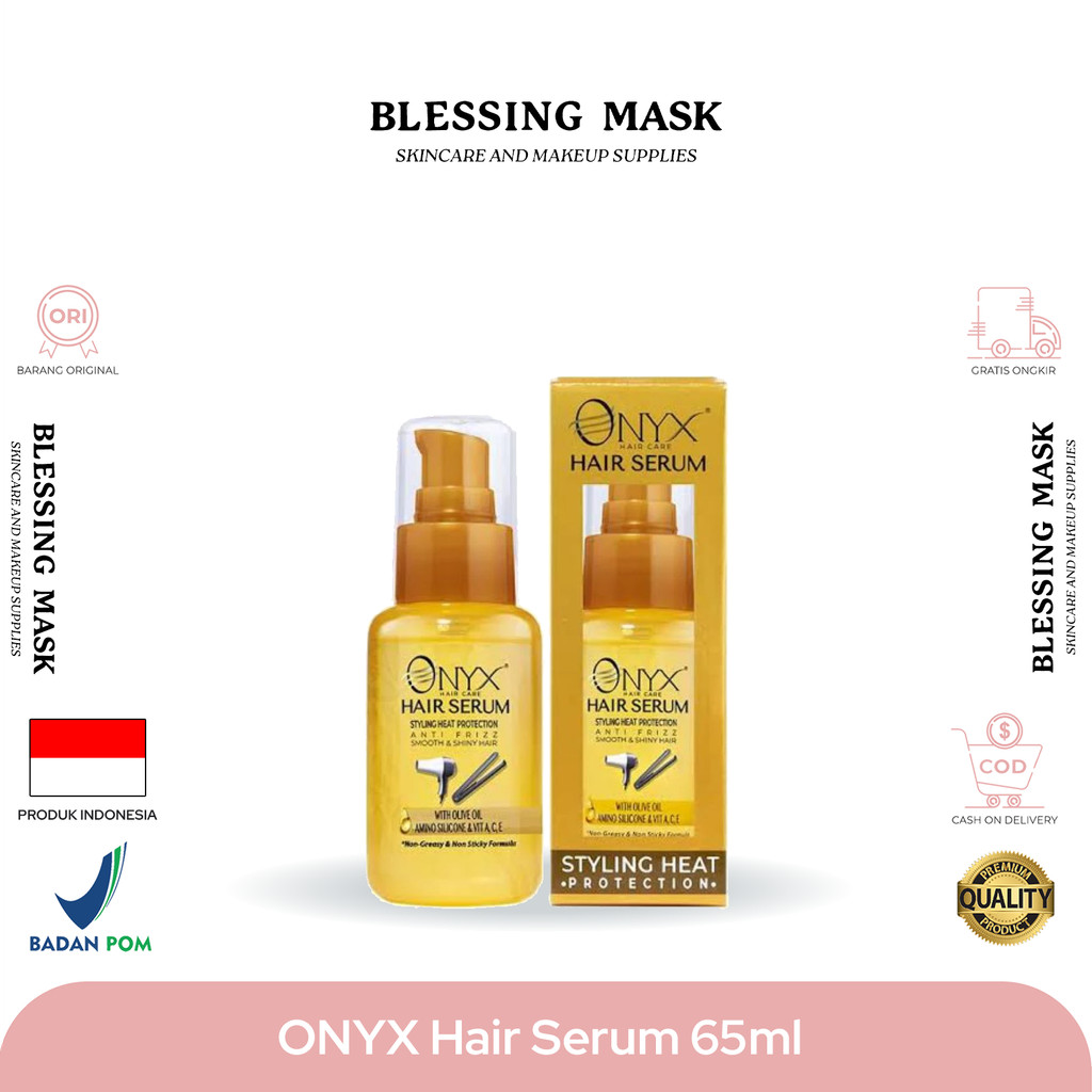 Jual Onyx Hair Serum 65ml | Serum Rambut Olive Oil | Shopee Indonesia