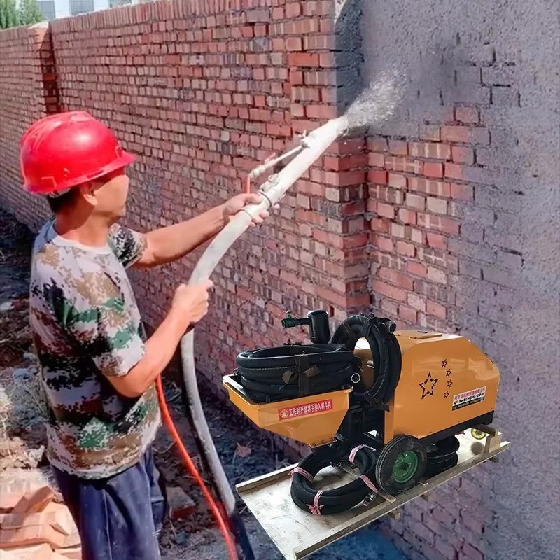 Jual Mortar Spray Machine Construction Site Cement Powder Wall Plaster ...