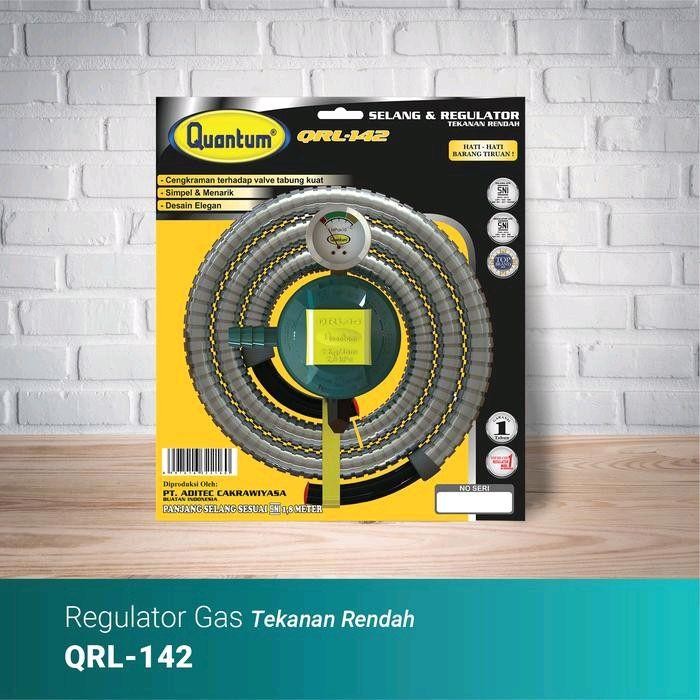 Jual Selang Regulator Quantum Qrl 142 Paket Regulator Selang Gas 1,8 ...
