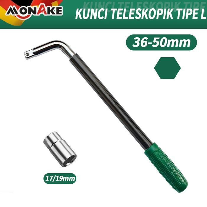 Jual ORIGINAL MONAKE Kunci Roda Tarik 17 x 19mm / Wheel Master Wrench ...