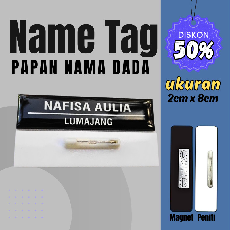 Jual Nama Dada Plus Pin Korpri Nama Dada Kuningan Pin Korpri | Shopee ...
