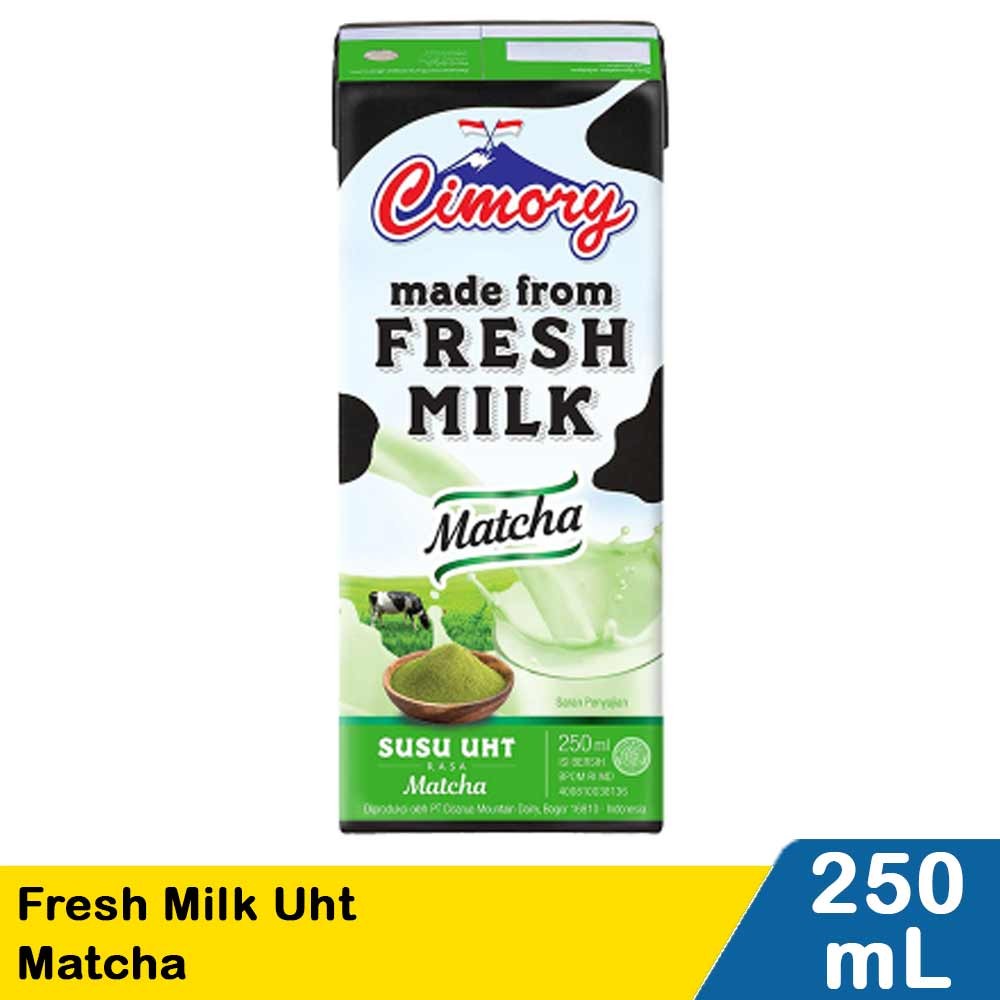 Jual CIMORY FRESH MILK UHT MATCHA 250mL | Shopee Indonesia