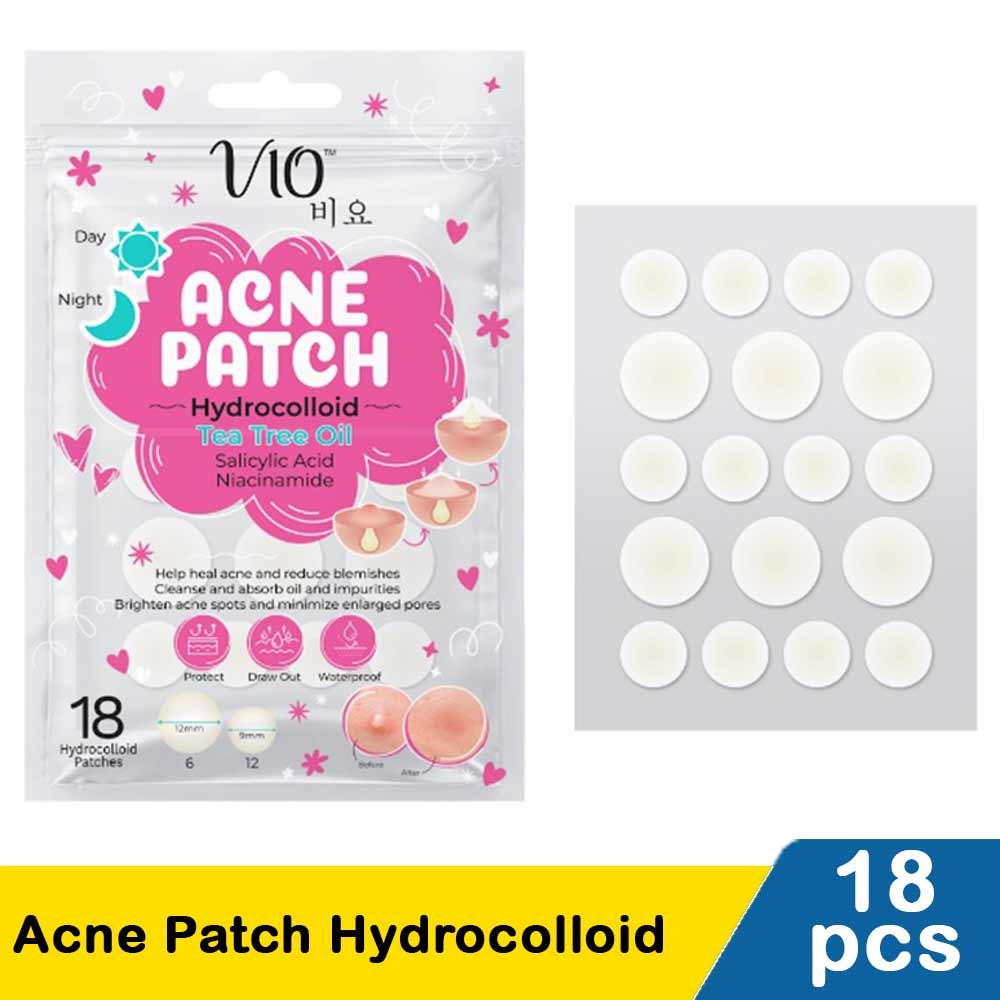Jual VIO ACNE PATCH HYDROCOLLOID 18'S DAY/NIGHT | Shopee Indonesia