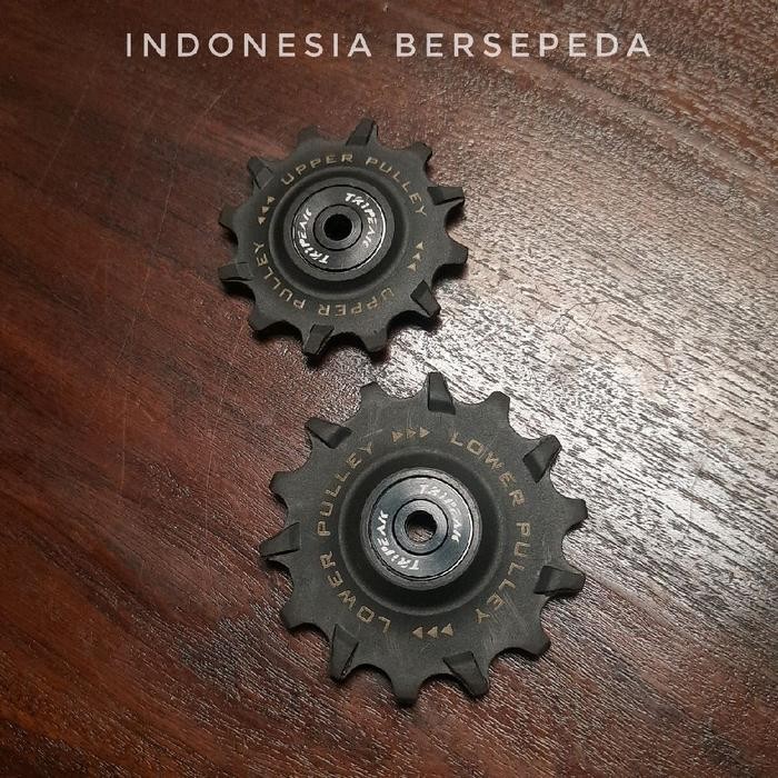 Jual Tripeak Ceramic Bearing Pulley Jockey Wheel 12-14 For 11 Speed ...