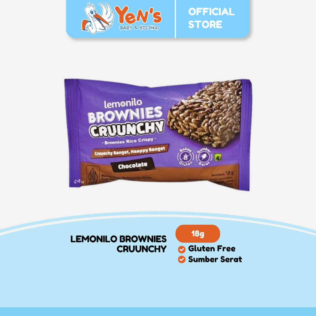 Jual Lemonilo Brownies Cruunchy Milky Chocolate 18g - Bebas Gluten ...
