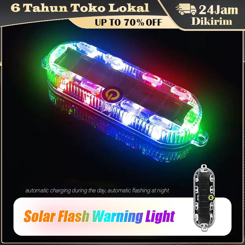 Jual Lampu Strobo Motor Tenaga Surya / Lampu Peringatan Solar Panel ...