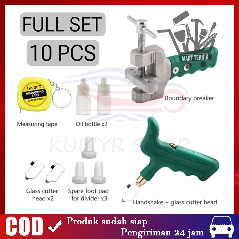 Jual Alat Pemotong Kaca Keramik Ubin 10PCS Lass Cutter Manual ...