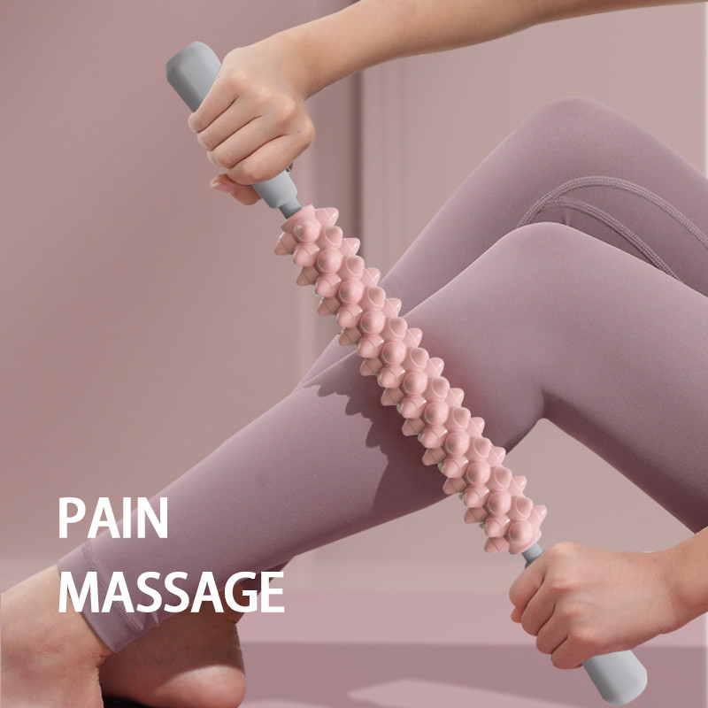 Jual Yoga Massage Stick Wolf Teeth Muscle Massage Stick Calf Thigh ...