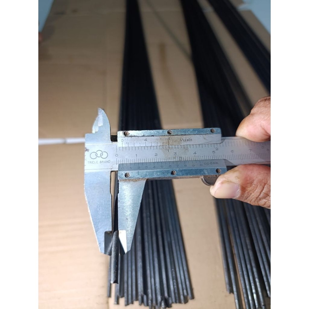 Jual As Baja Hitam 3mm Panjang 1m Anti Bengkok kuat | Shopee Indonesia