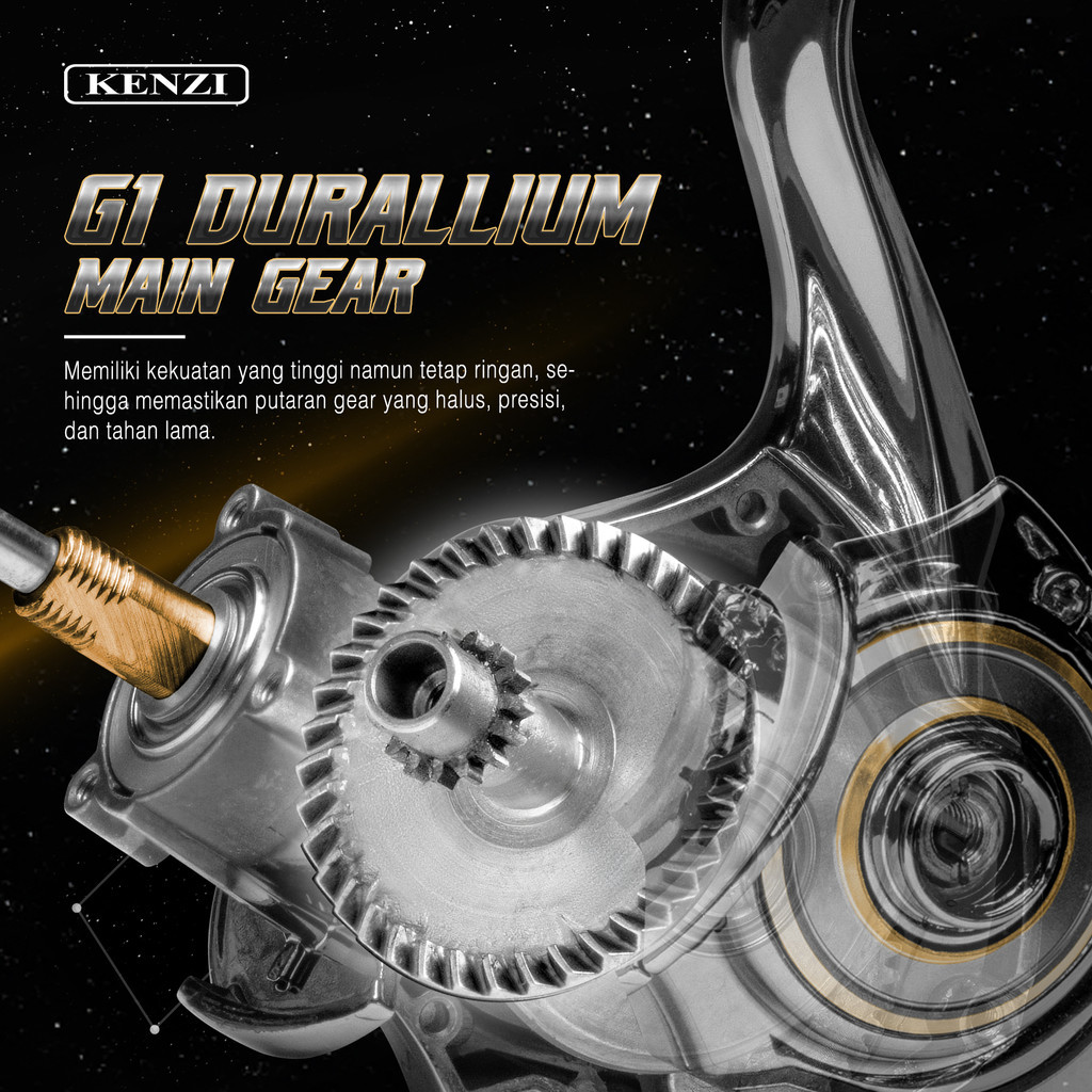 Jual REEL KENZI POLARIS SW G1 DURALIUM ROTOR CARBON ALLUMINIUM BODY ...