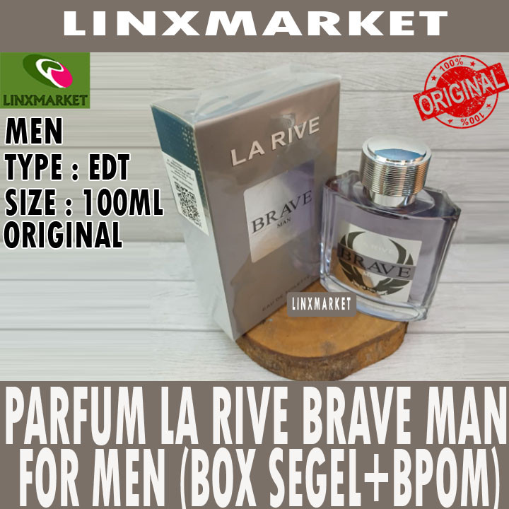 Jual LA RIVE BRAVE MAN FOR MEN EDT 100ML FOR MEN (BOX SEGEL + BPOM ...