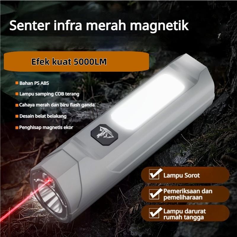 Jual 【COD】Senter LED Jarak Jauh 5000 Lumen Super Terang, Ringan, Tahan ...