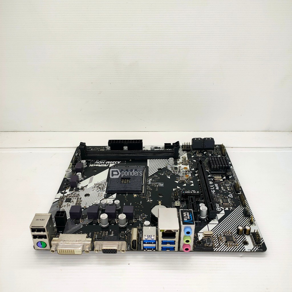 Jual Promo Mainboard AMD ASRock A320 AM4 DDR4 Support Ryzen 1St - 3St ...
