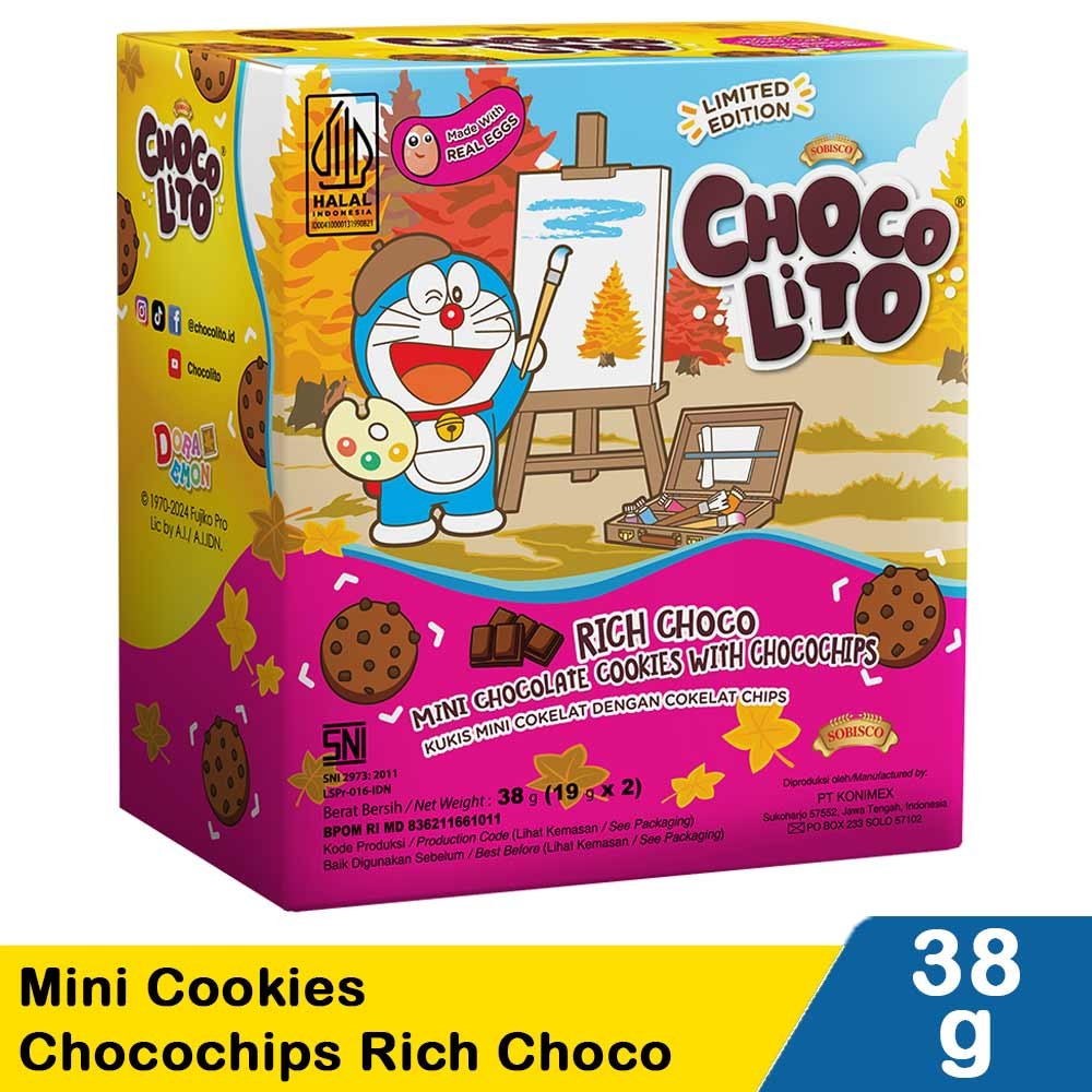 Jual CHOCOLITO MINI COOKIES CHOCOCHIPS RICH CHOCO 38g | Shopee Indonesia