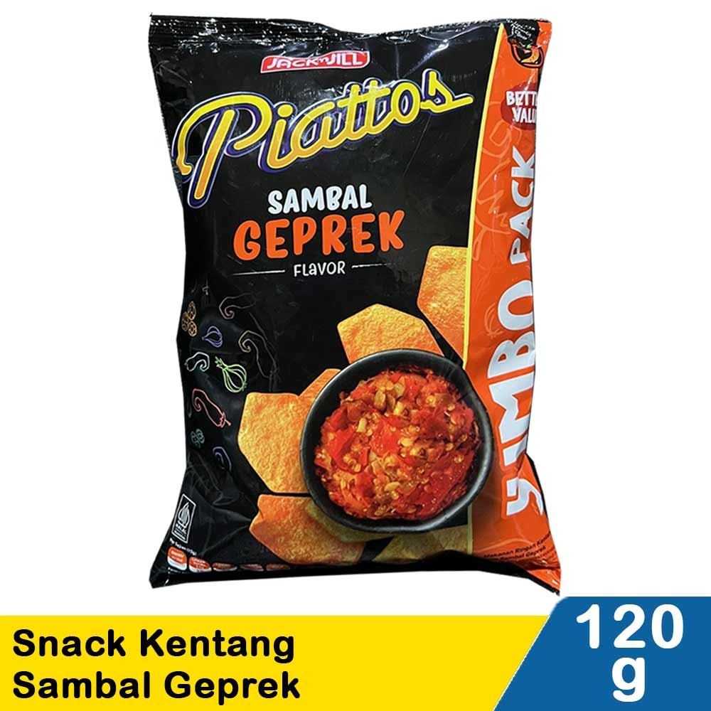 Jual PIATTOS SNACK KENTANG SAMBAL GEPREK 120g | Shopee Indonesia