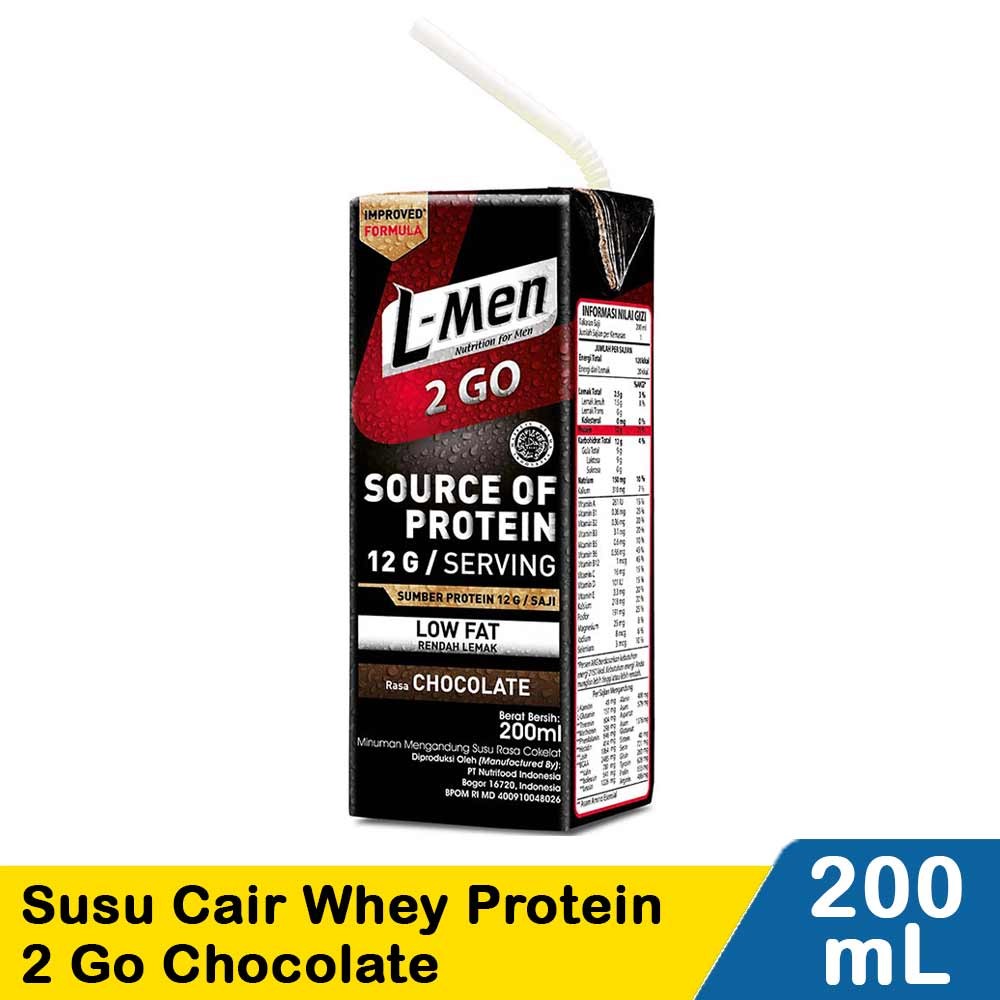 Jual L-MEN SUSU CAIR WHEY PROTEIN 2 GO CHOCOLATE 200mL | Shopee Indonesia