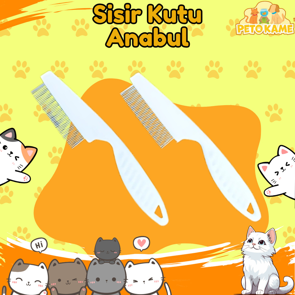 Jual Sisir Kutu Kucing Stainless Steel - Sisir Serit Bulu Grooming ...