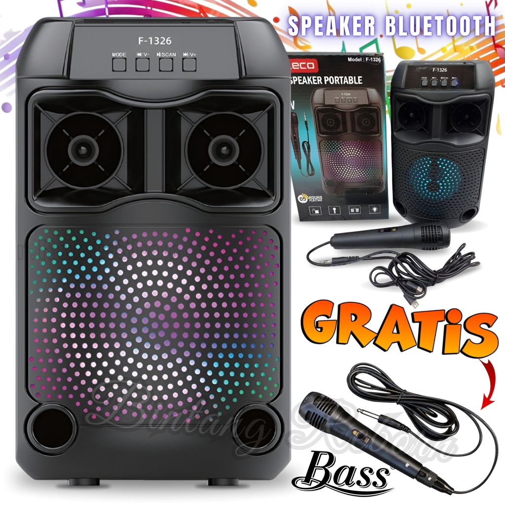Jual RB TERLARIS ~Speaker Bluetooth Full Bass / Salon Bluetooth Full ...