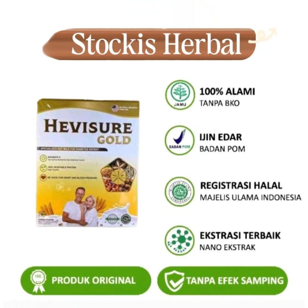 Jual HEVISURE GOLD MILK SUSU OBAT DIABETES KENCING MANIS INSULIN ...