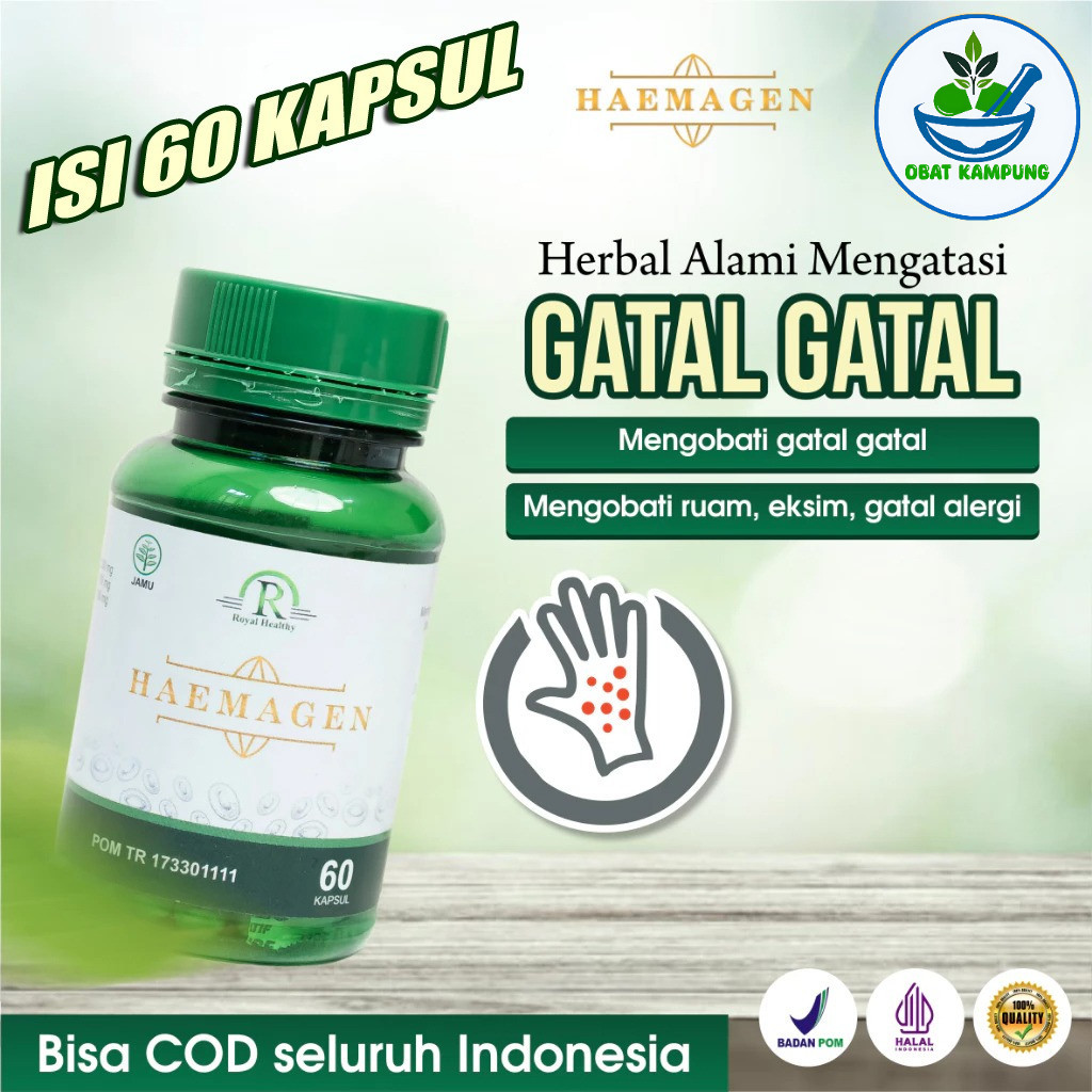 Jual Pil Herbal "HAEMAGEN" 60 Kapsul - Atasi Gatal Skabies, Eksim ...