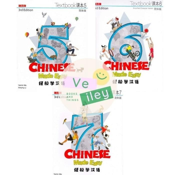 Jual BUKU CETAK Chinese Made Easy TextBook Workbook 5 6 7 (V3) Chinese ...