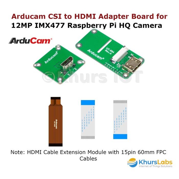 Jual Jg87 Arducam CSI to HDMI Adapter for 12MP IMX477 Raspberry Pi HQ ...