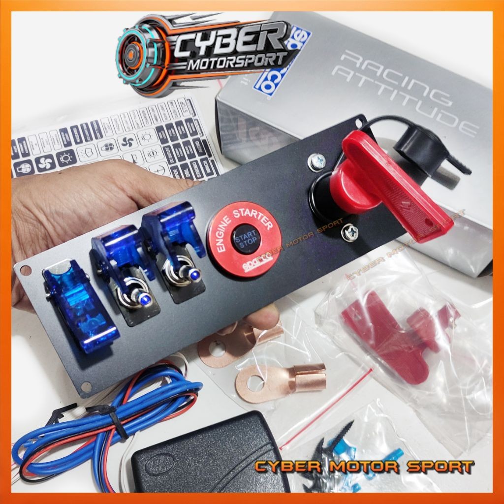 Jual Dashboard panel engine start saklar cut off switch. tombol starter ...