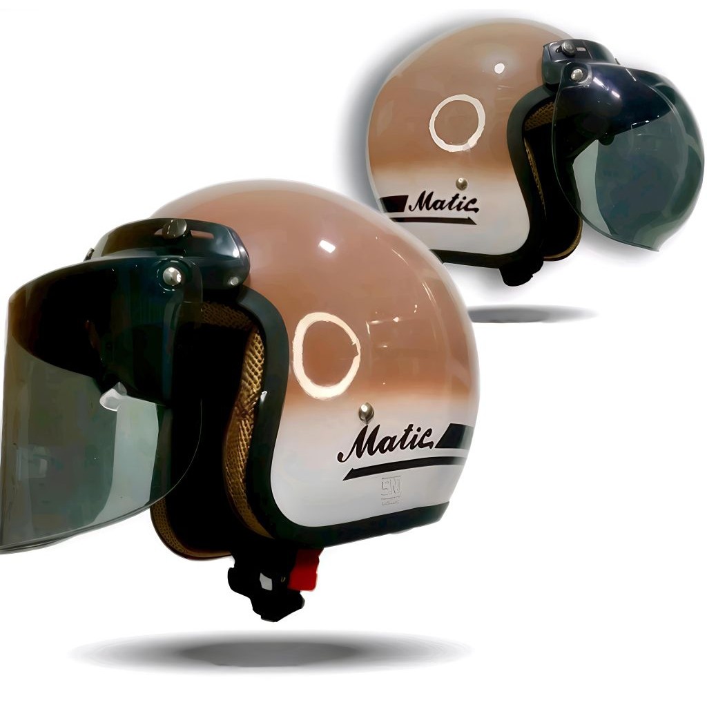 Jual SODIALAM Helm gradasi klasik Matic free packing box | Shopee Indonesia