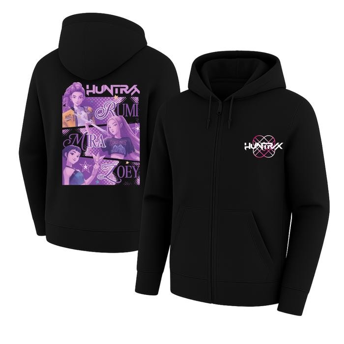 Jual Hoodie Huntr/x K-Pop Demon Hunters Jaket Sweater Hitam Unisex ...