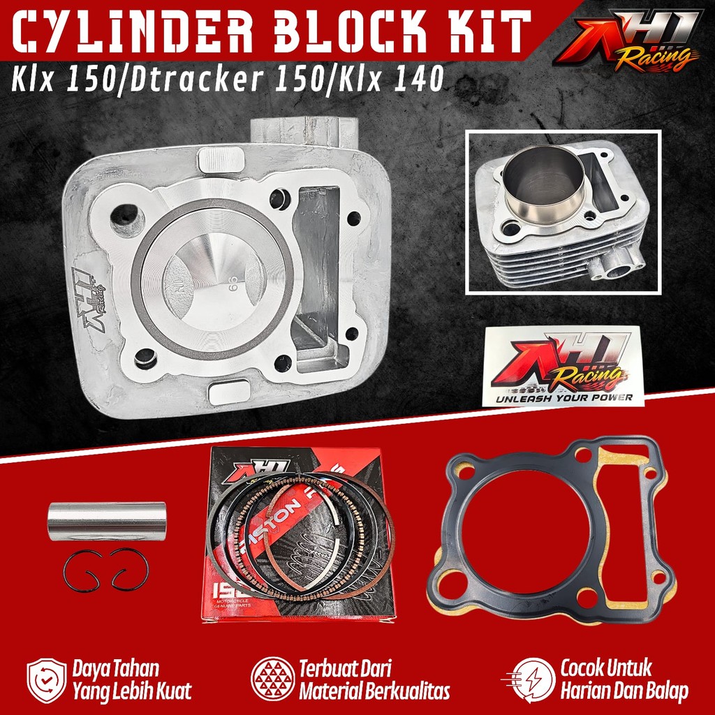 Jual Block Blok Seher Boring KLX 150 Dtracker 150 KLX 140 AH1 Racing ...