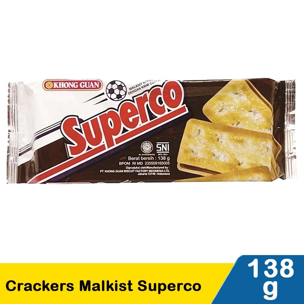 Jual KHONG GUAN CRACKERS MALKIST SUPERCO 138g | Shopee Indonesia