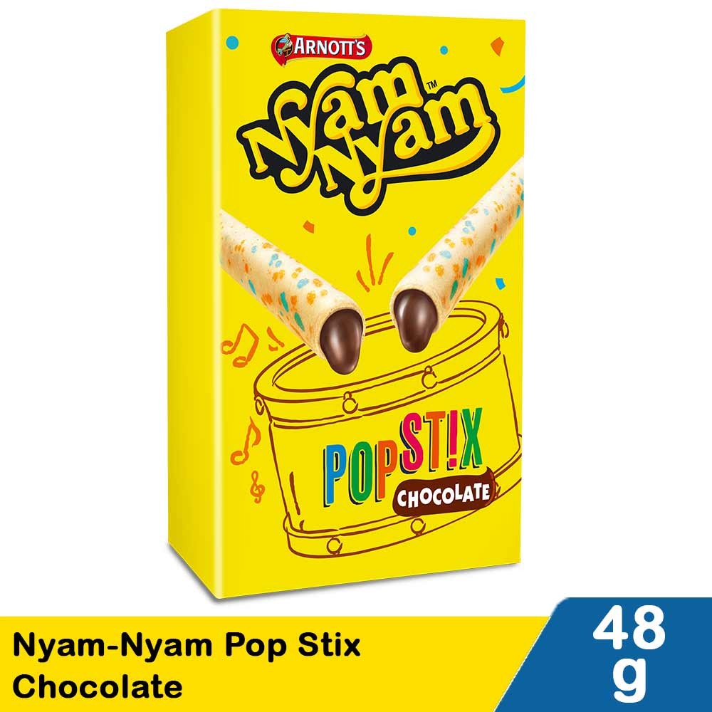 Jual ARNOTT'S NYAM-NYAM POP STIX CHOCOLATE 48g | Shopee Indonesia