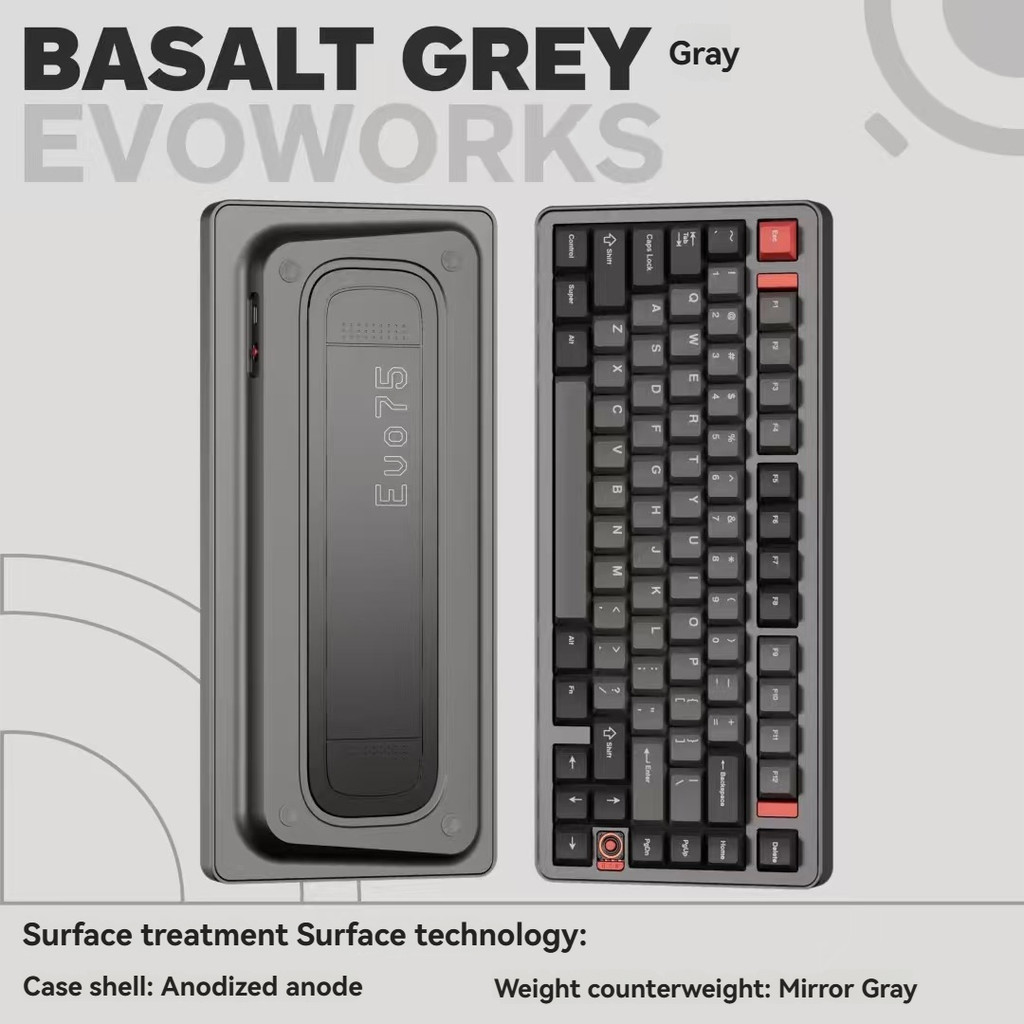 Jual EVOWORKS EVO75 Mechanical Keyboard 2.4g Wireless Tri-mode Hot-Swap ...