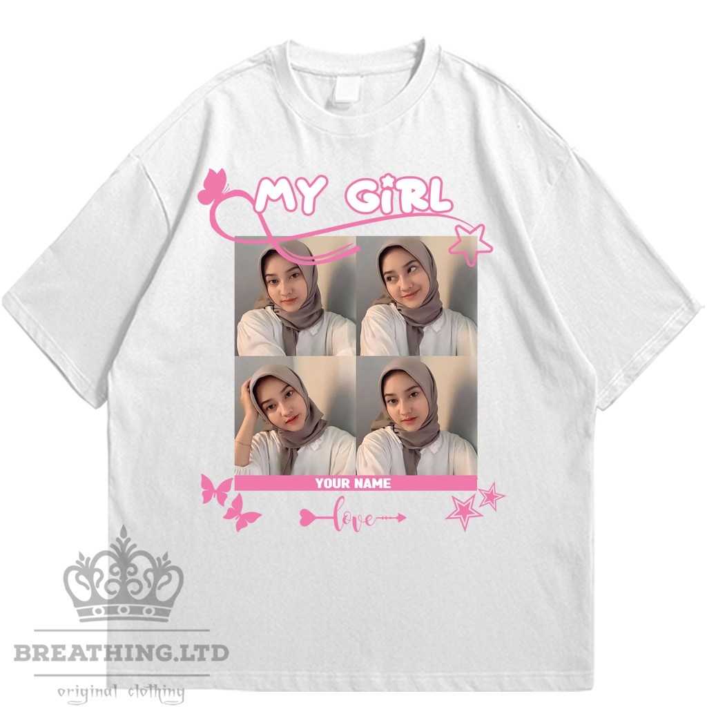 Jual [ FREE CUSTOM ] My Girl Series New - Custom kaos foto pacar/idol ...