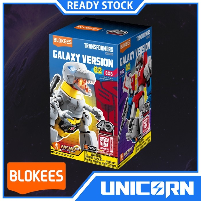 Jual Blokees Transformers Galaxy Version 02 Random GV02 SOS Blind Box Grimlock Clffjumper ...