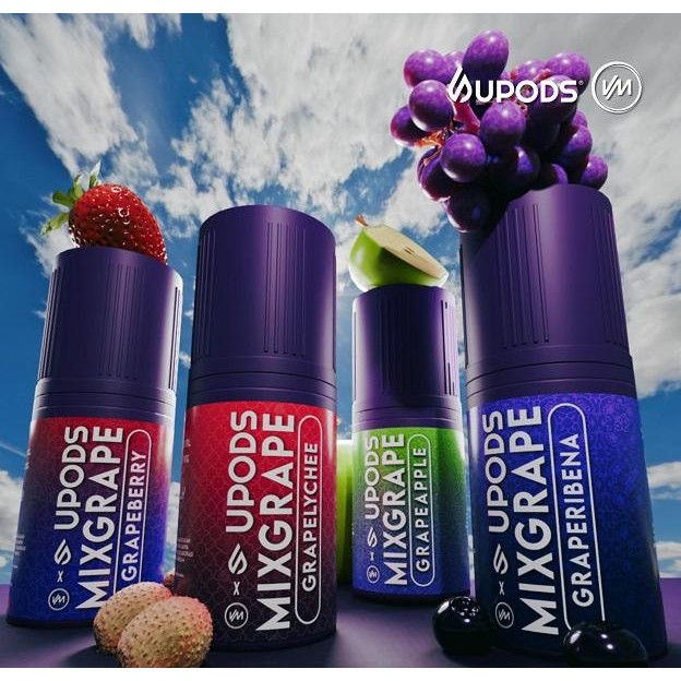 Jual UPODS MIX GRAPE GRAPE LYCHEE PODS FRIENDLY 30ML 10MG BY UPODS ...