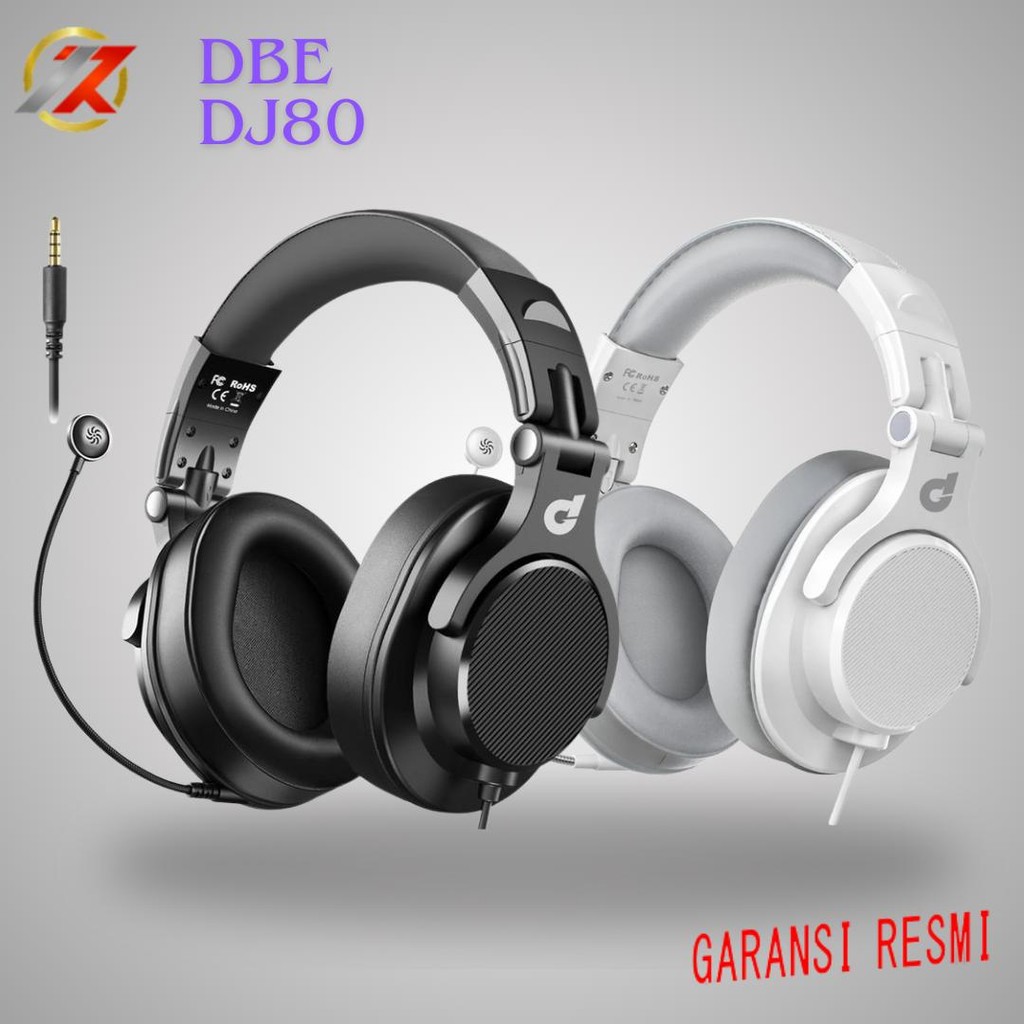 Jual dbE DJ80 DJ 80 Foldable DJ Headphone with Detachable Microphone ...