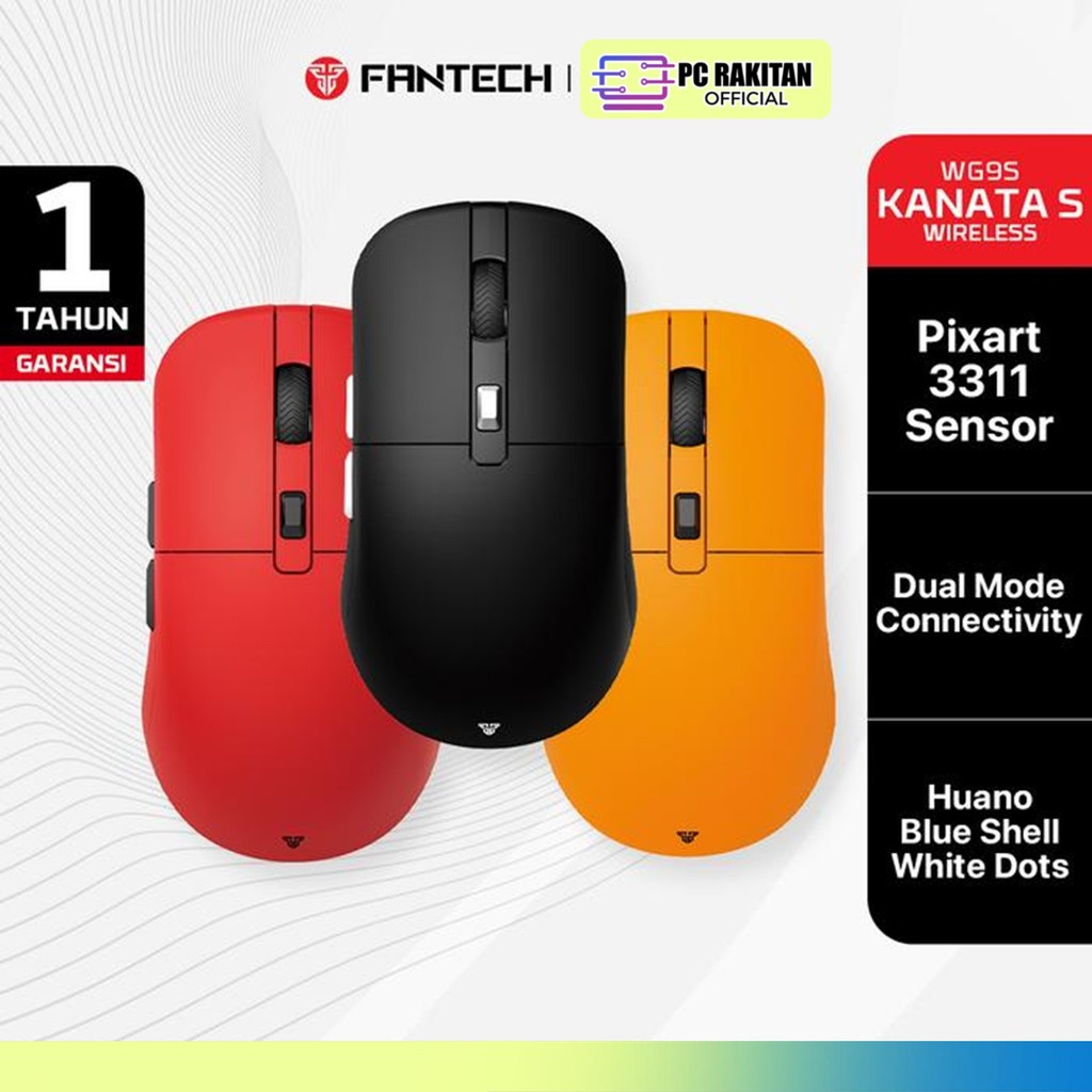 Jual FANTECH MOUSE GAMING WIRELESS KANATA S WG9S | Shopee Indonesia