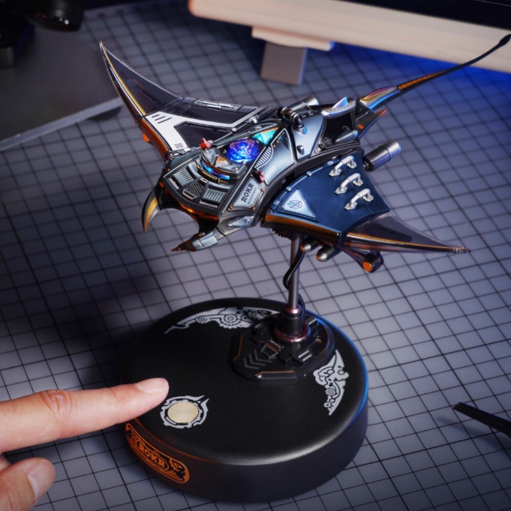 Jual Robotime Rokr Manta Ray Mechanical Plastic Model Kits For Adults ...