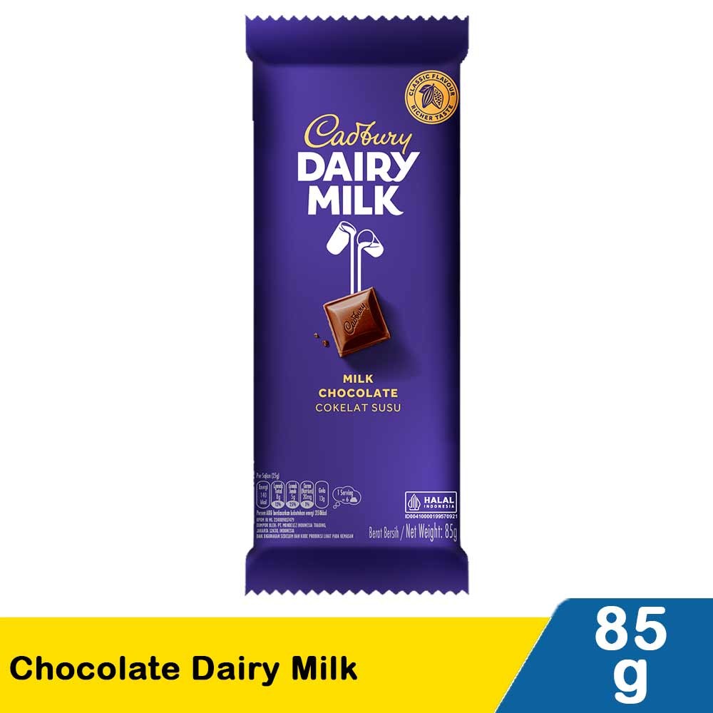 Jual CADBURY CHOCOLATE DAIRY MILK 90/85g | Shopee Indonesia