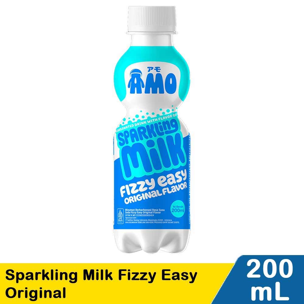 Jual AMO SPARKLING MILK FIZZY EASY ORIGINAL 180mL | Shopee Indonesia