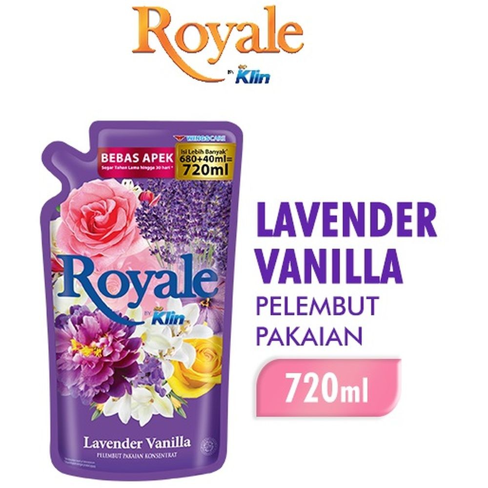 Jual ROYALE SOFTENER LAVENDER VANILA 680mL | Shopee Indonesia