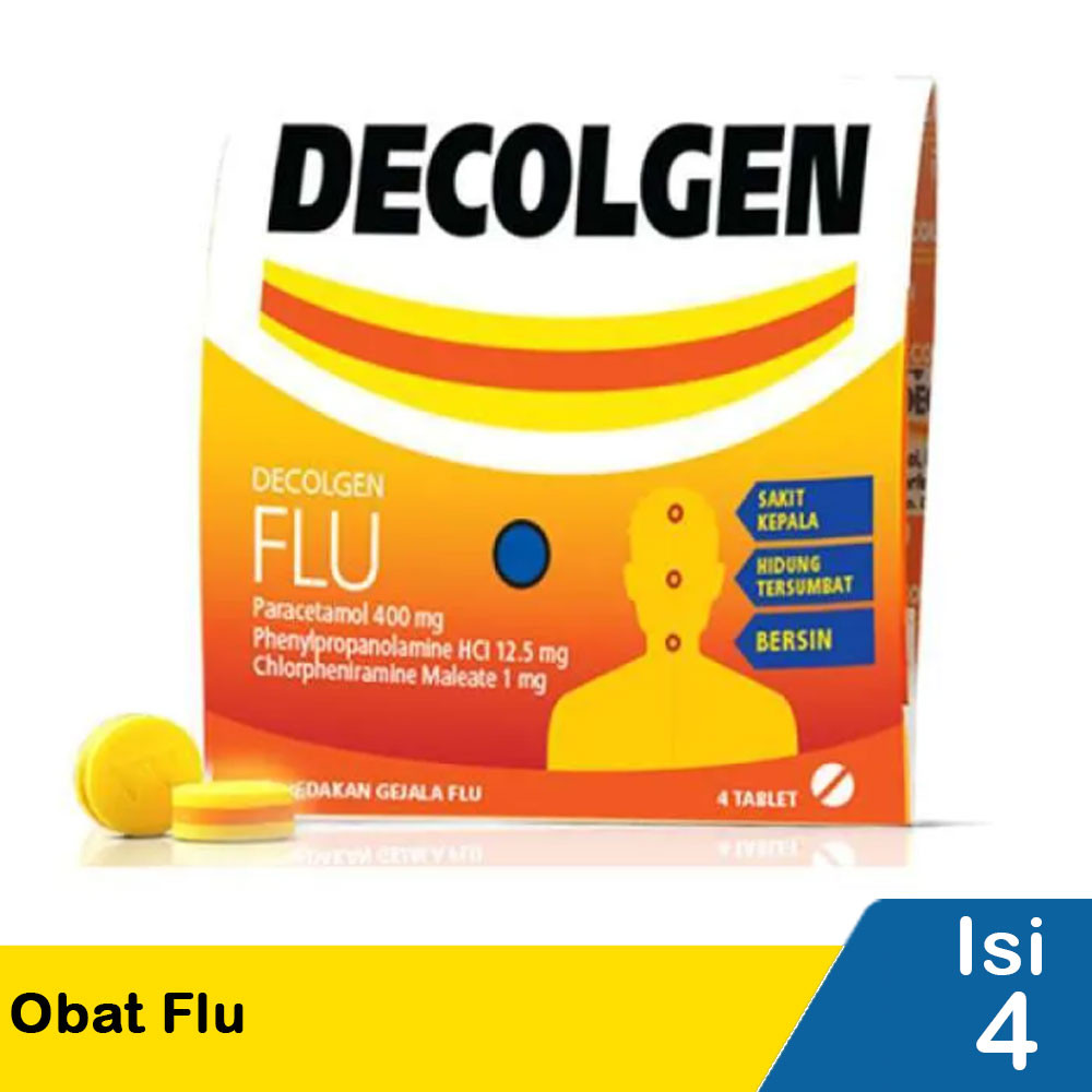 Jual DECOLGEN OBAT FLU (4'S) TABLET | Shopee Indonesia